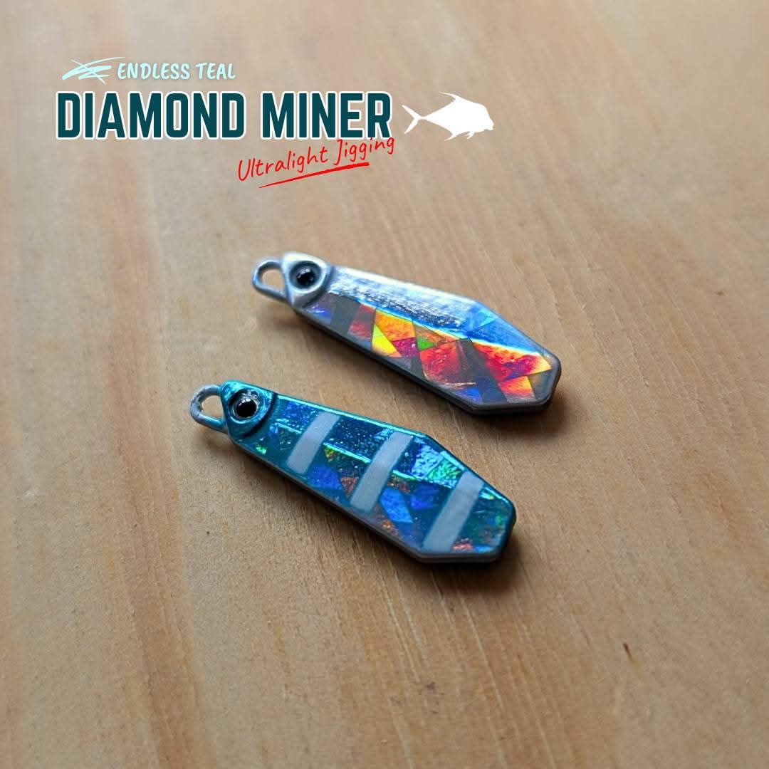 Endless Teal - Diamond Miner Micro TG Tungsten Jigs – EPIC Fishing