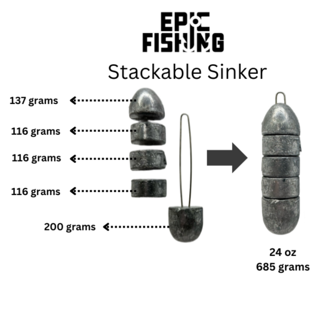 Stackable Fishing Sinkers – EPIC Fishing